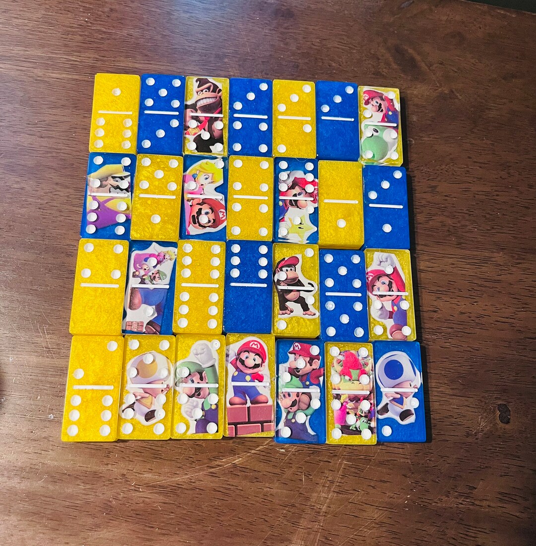 Super Mario and Friends Inspired Dominoes - Etsy