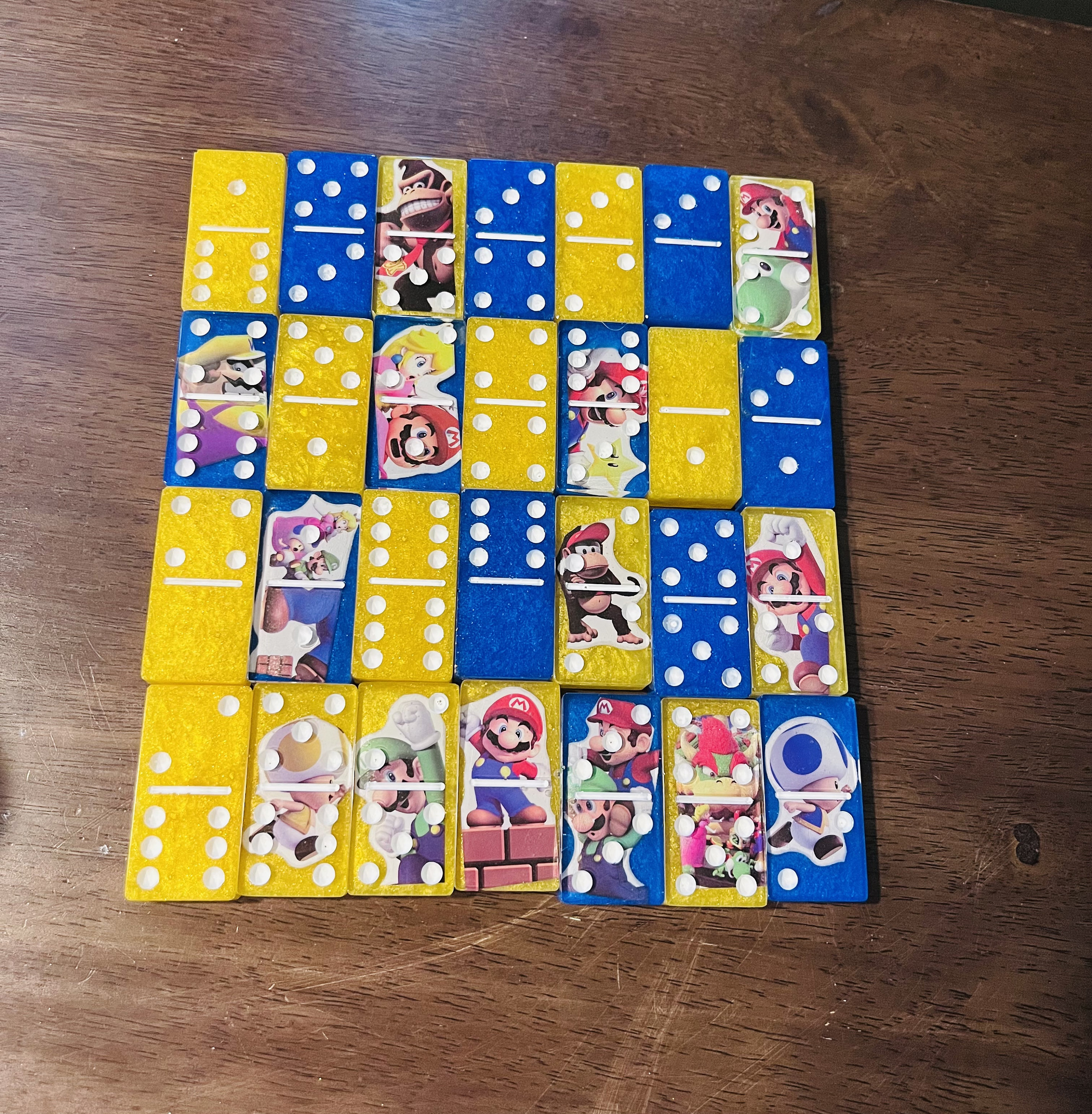 Super Mario and Friends Inspired Dominoes - Etsy