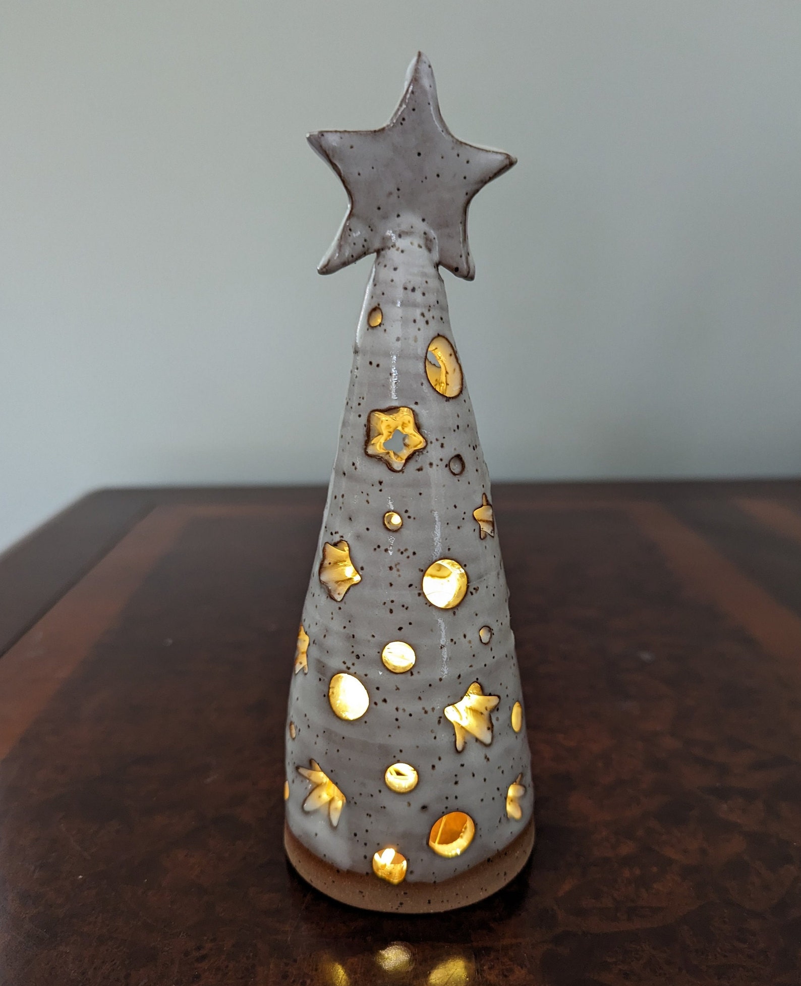 Ceramic Christmas Tree Holiday Votives - Etsy