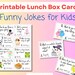 Lunchbox Joke Cards Printable Joke of the Day Back-to-school Digital ...