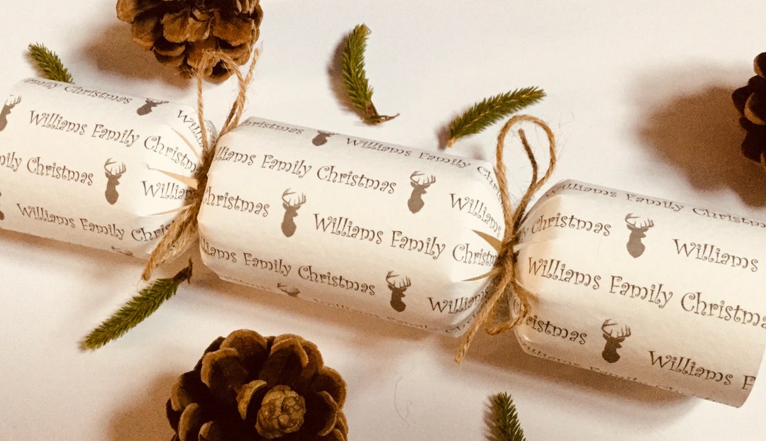 Stag Design, Eco Christmas Crackers, Personalised, Fill Your Own, Eco ...