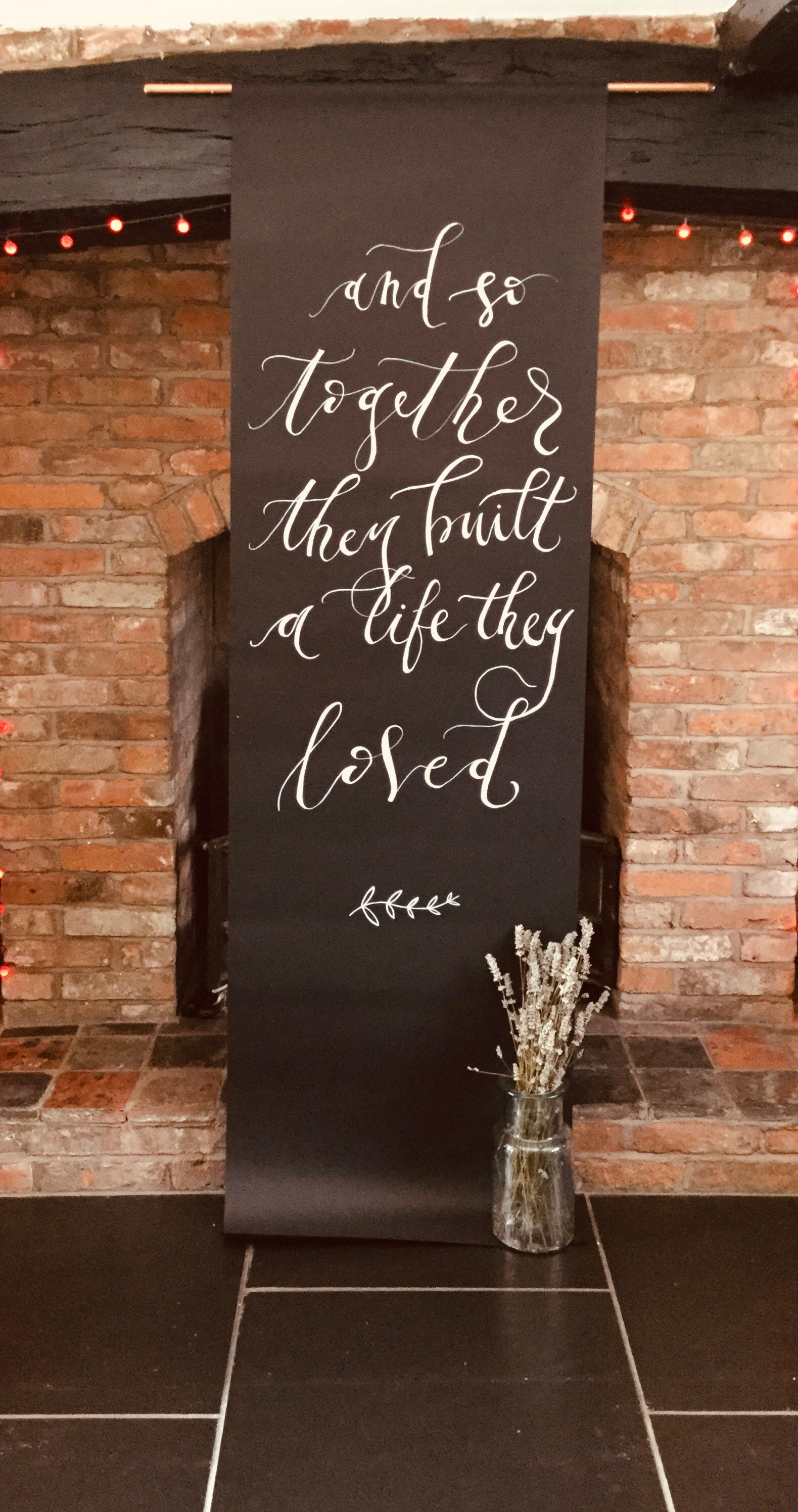 Custom Calligraphy Wedding Banner/ Wedding Back Drop / Celebration ...