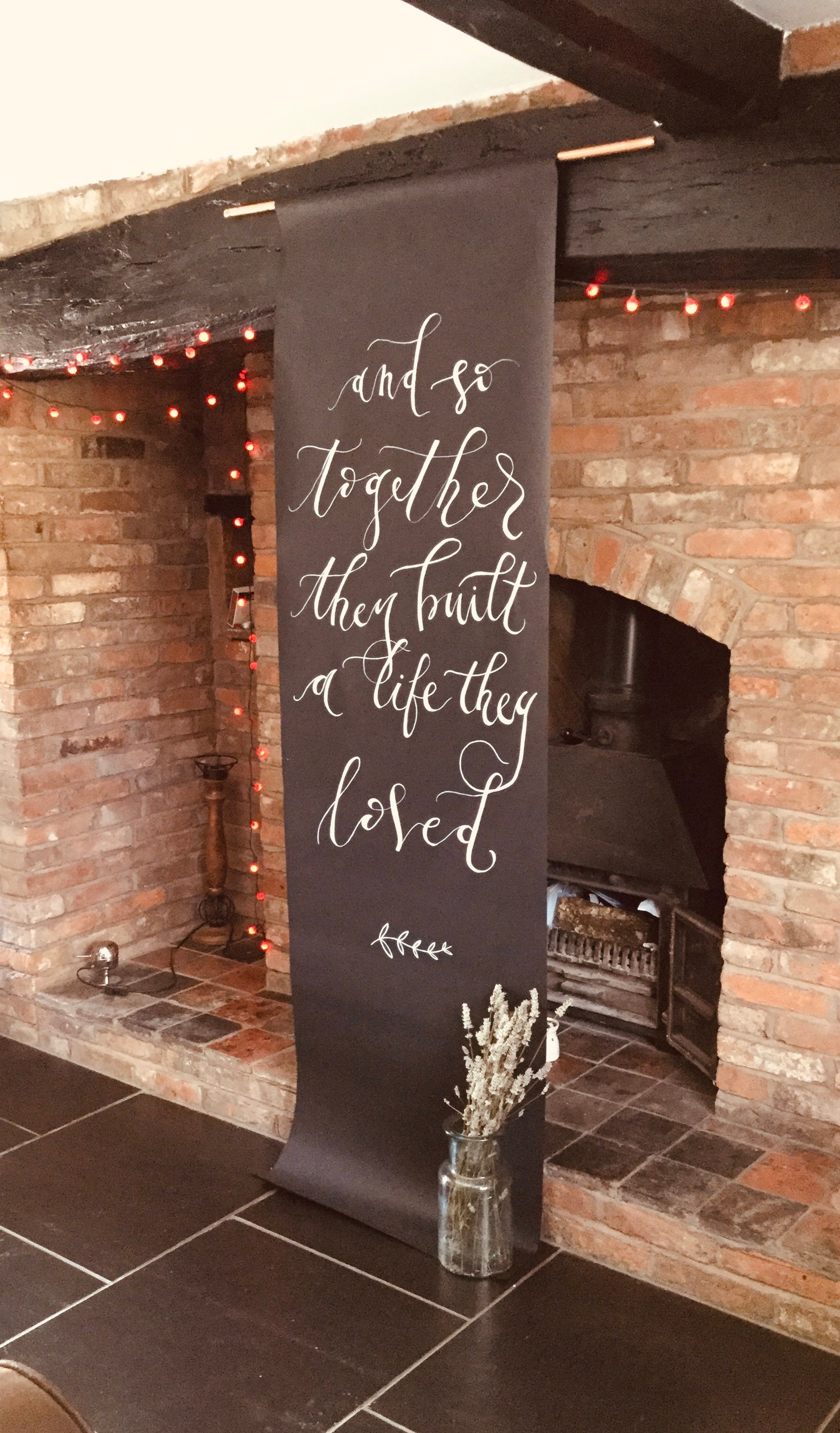 Custom Calligraphy Wedding Banner/ Wedding Back Drop / Celebration ...