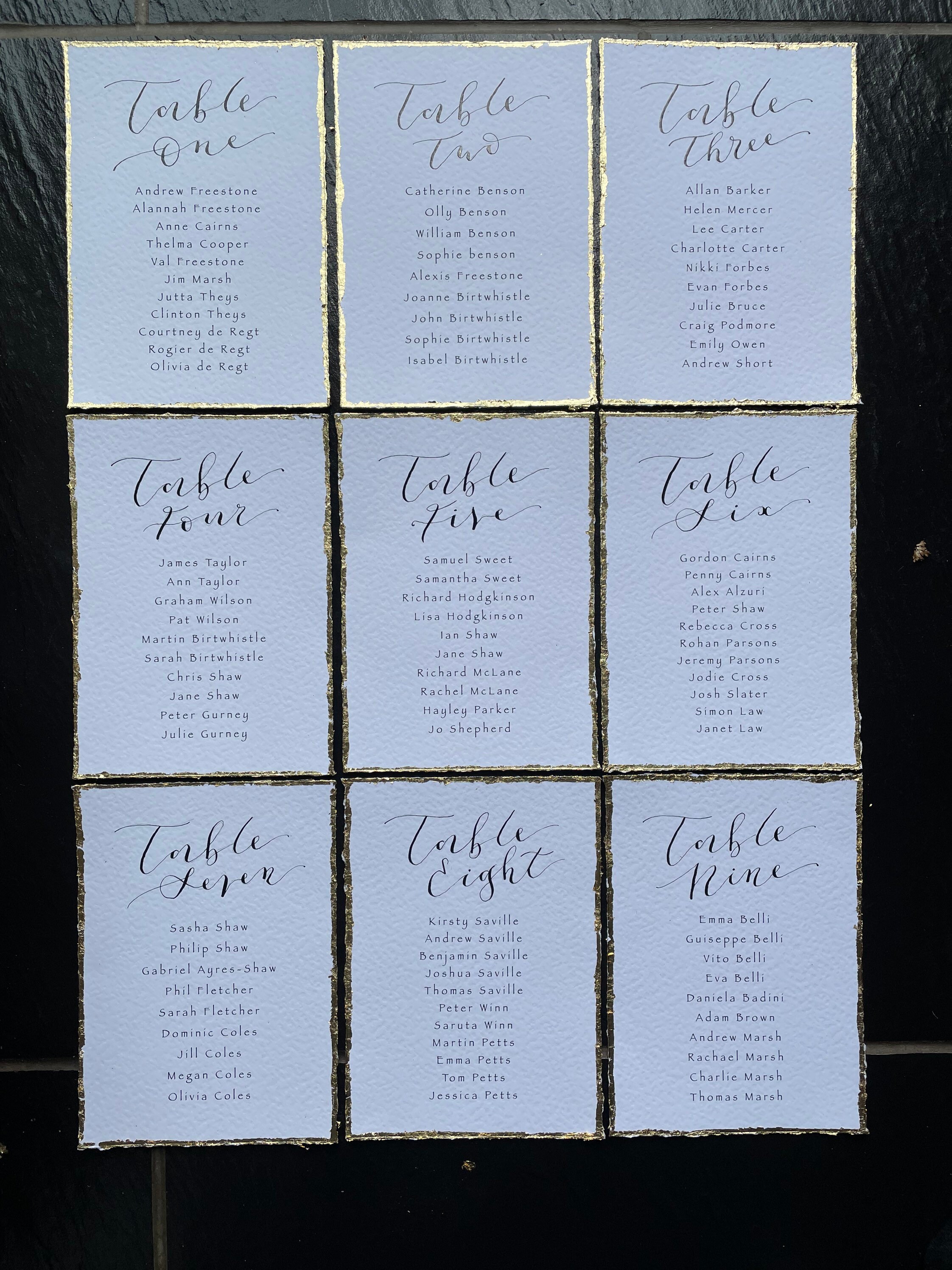 Hand-written Table Seating Cards Wedding Place Cards Rustic - Etsy