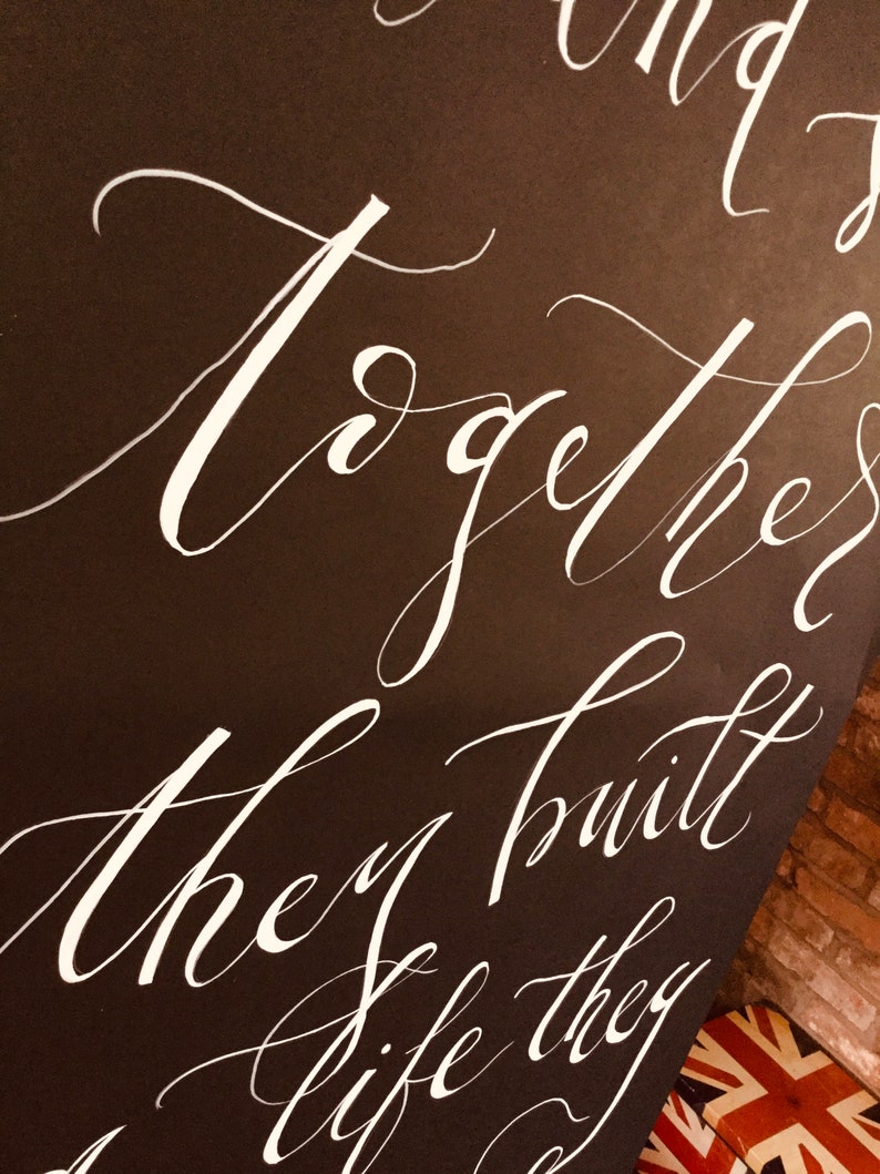 Custom Calligraphy Wedding Banner/ Wedding Back Drop / Celebration ...