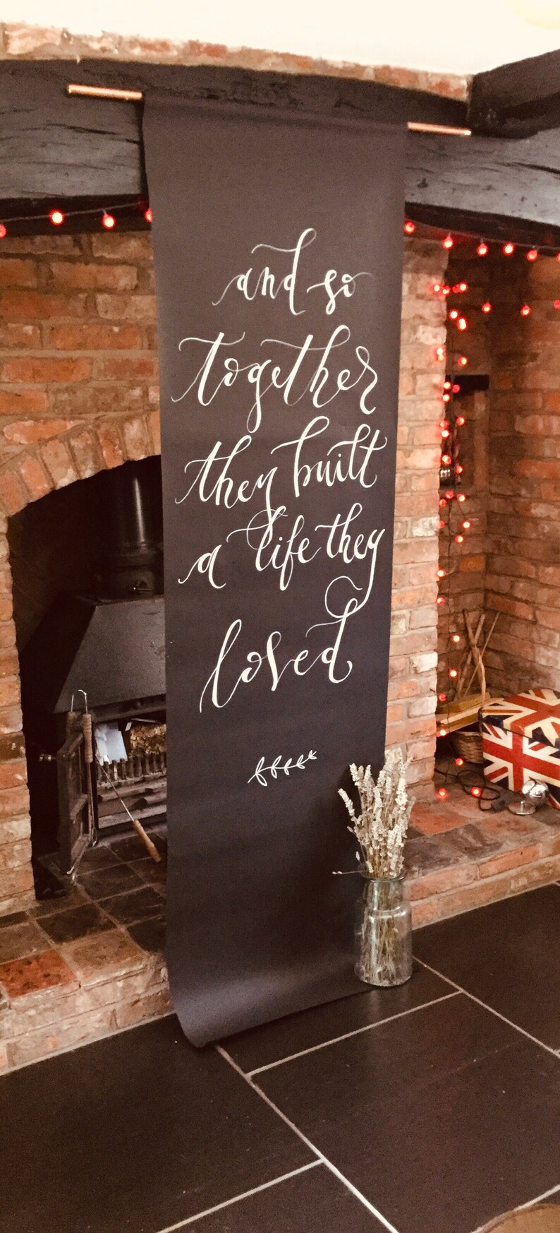 Custom Calligraphy Wedding Banner/ Wedding Back Drop / Celebration ...