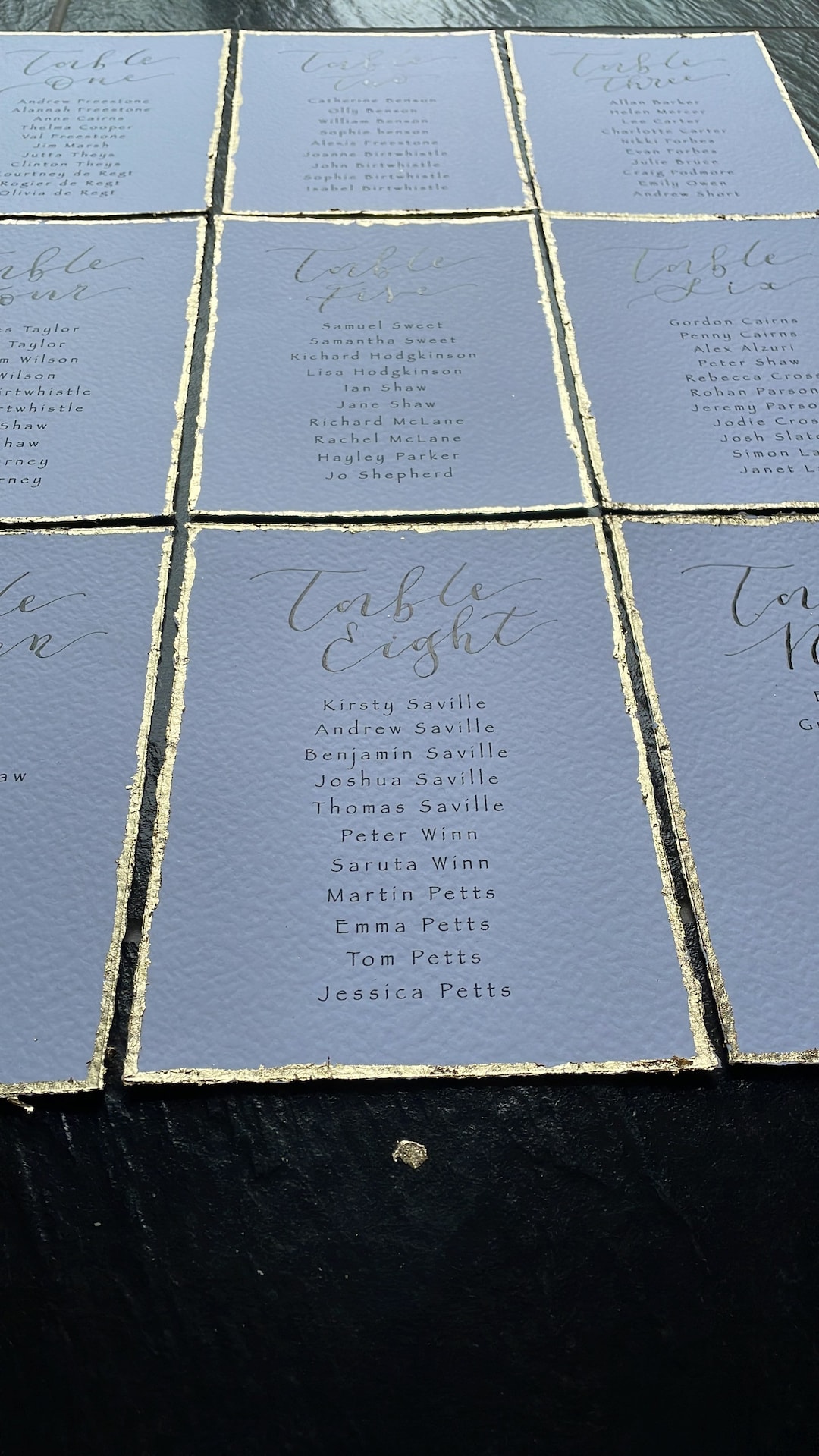 Hand-written Table Seating Cards, Wedding Place Cards, Rustic Wedding ...