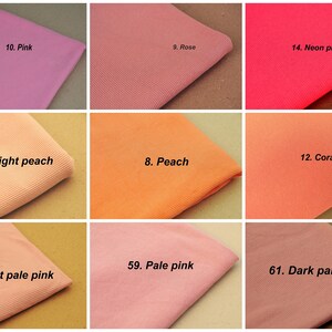 20 X 100 Cm Rib Knit Fabric Stretch Ribbing Fabric for Cuffs - Etsy