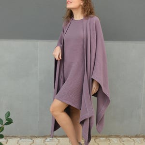 Large Poncho Shawl Wrap Plus Size Ruana - Etsy