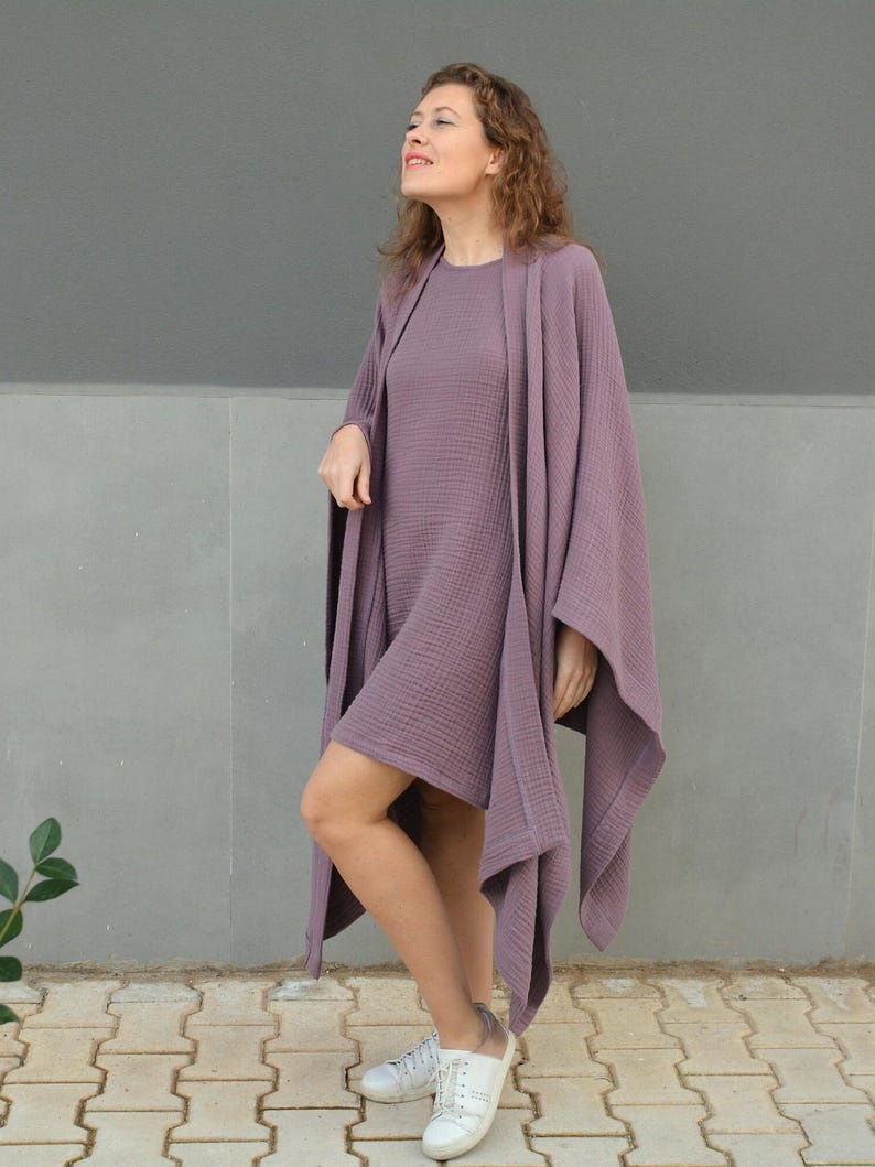 Large Poncho Shawl Wrap Plus Size Ruana - Etsy