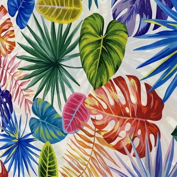 Leaf Print Fabric - Etsy