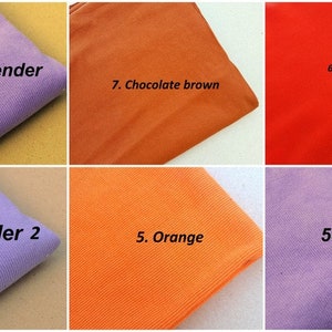 20 X 100 Cm Rib Knit Fabric, Stretch Ribbing Fabric for Cuffs Hems ...