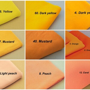 20 X 100 Cm Rib Knit Fabric, Stretch Ribbing Fabric for Cuffs Hems ...