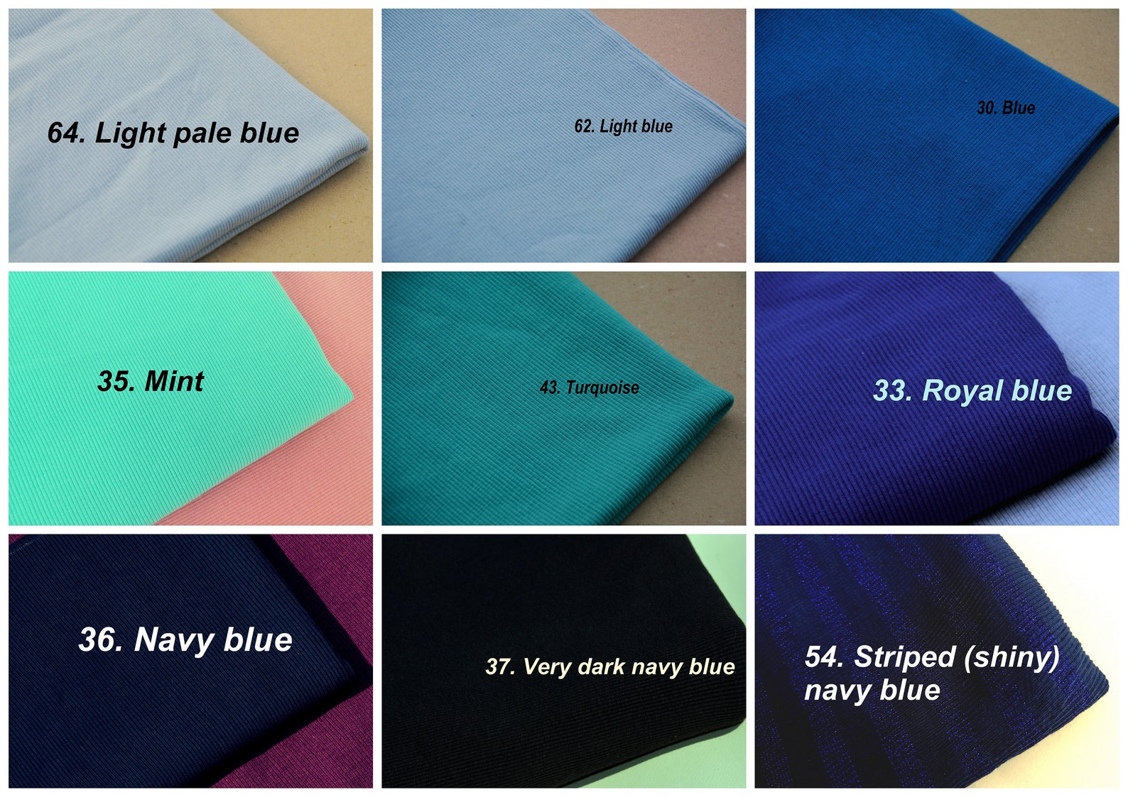 20 X 100 Cm Rib Knit Fabric Stretch Ribbing Fabric for Cuffs - Etsy