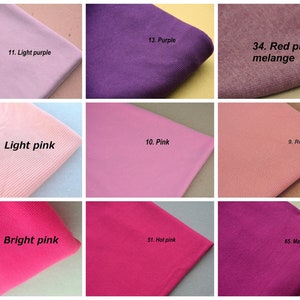 20 X 100 Cm Rib Knit Fabric, Stretch Ribbing Fabric for Cuffs Hems ...