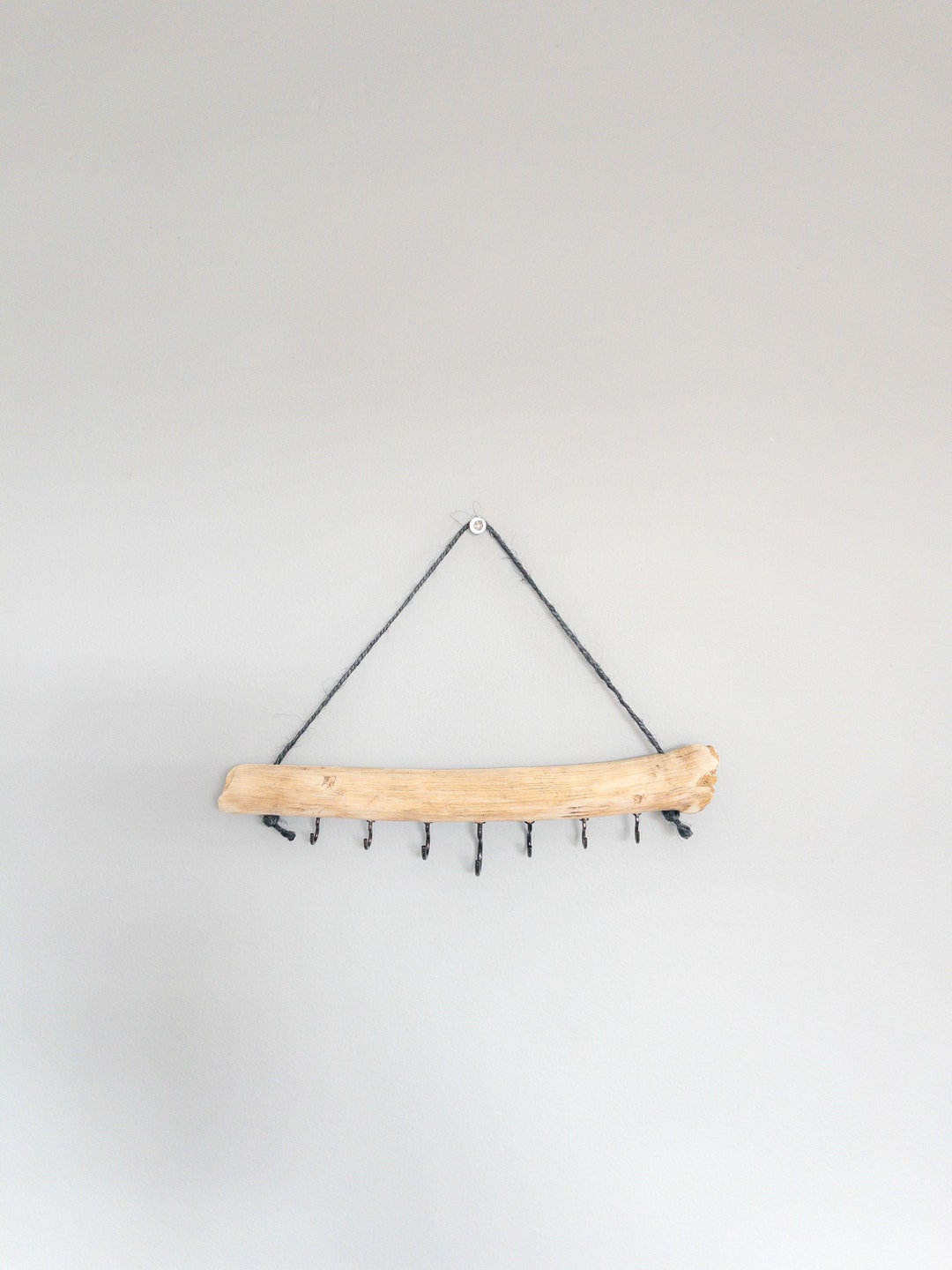 Driftwood Key Rack Handmade Wooden Key Holder Rustic Key Hook Driftwood ...