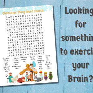 Christmas Story Word Search Printable - Etsy