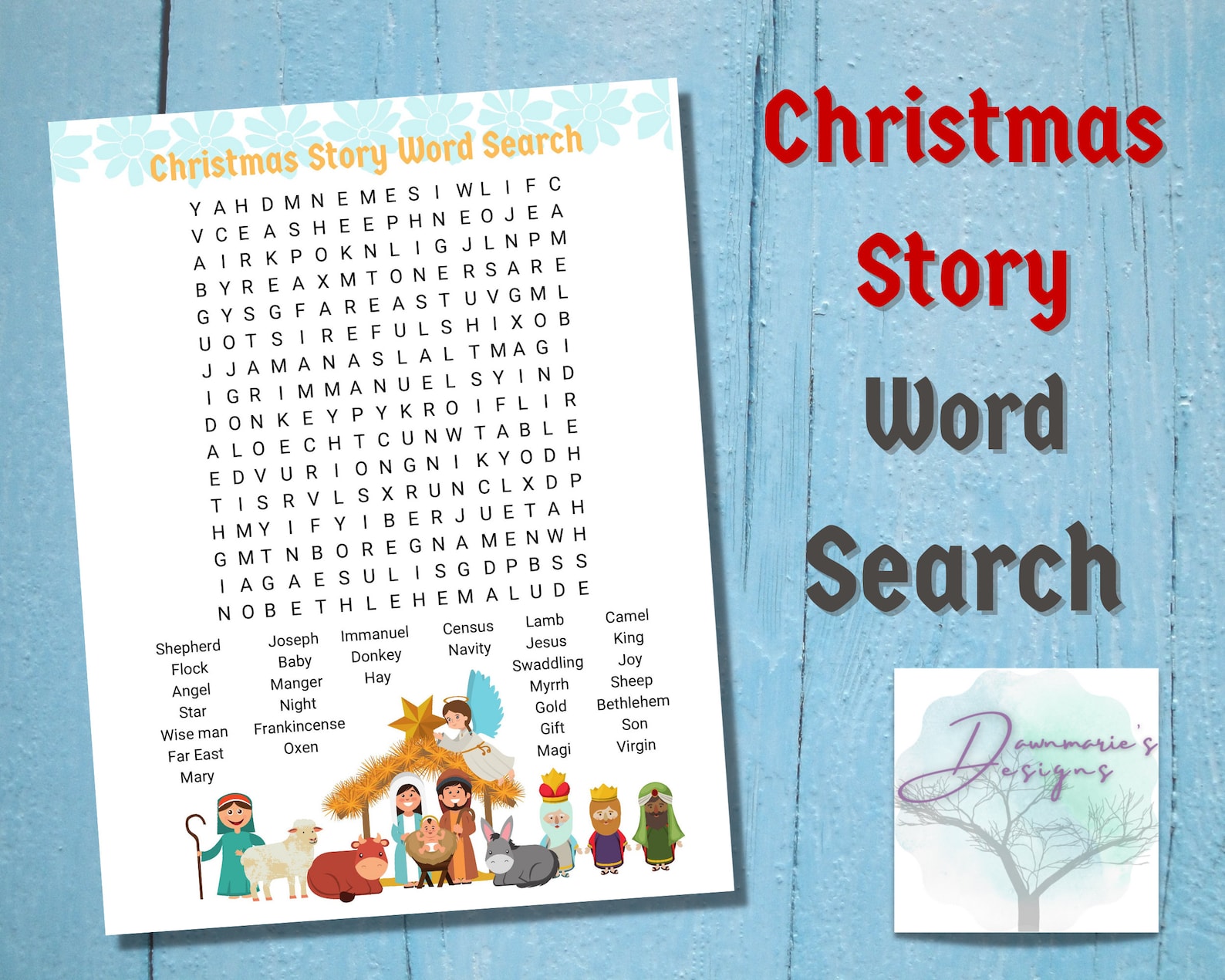 Christmas Story Word Search Printable - Etsy