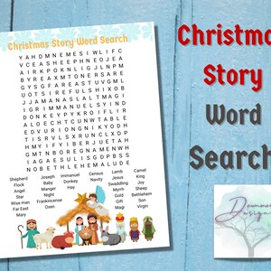 Christmas Story Word Search Printable - Etsy