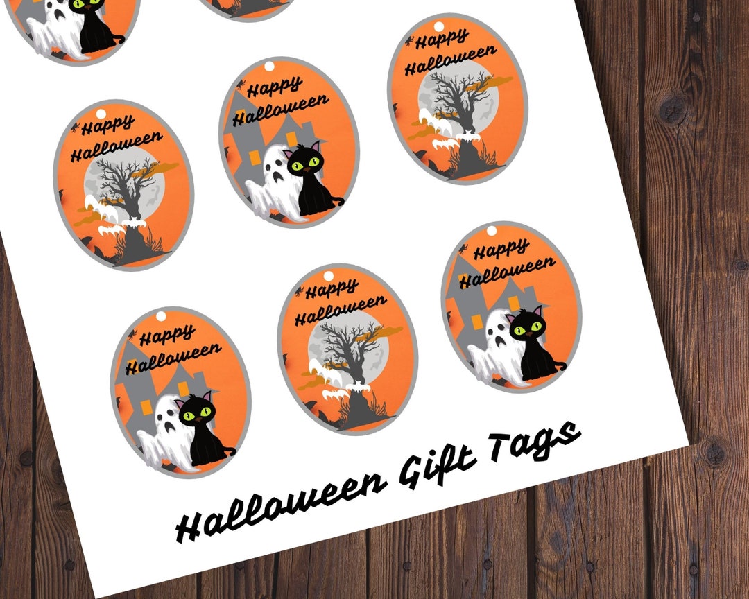 Halloween Gift Tags Printable - Etsy
