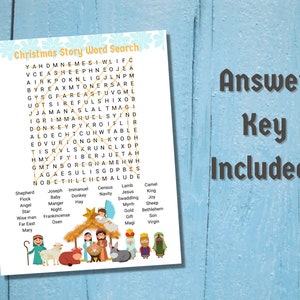 Christmas Story Word Search Printable - Etsy