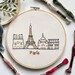 Paris France Embroidery Pdf Pattern - Beginner Hand Embroidery ...