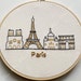Paris France Embroidery Pdf Pattern - Beginner Hand Embroidery ...