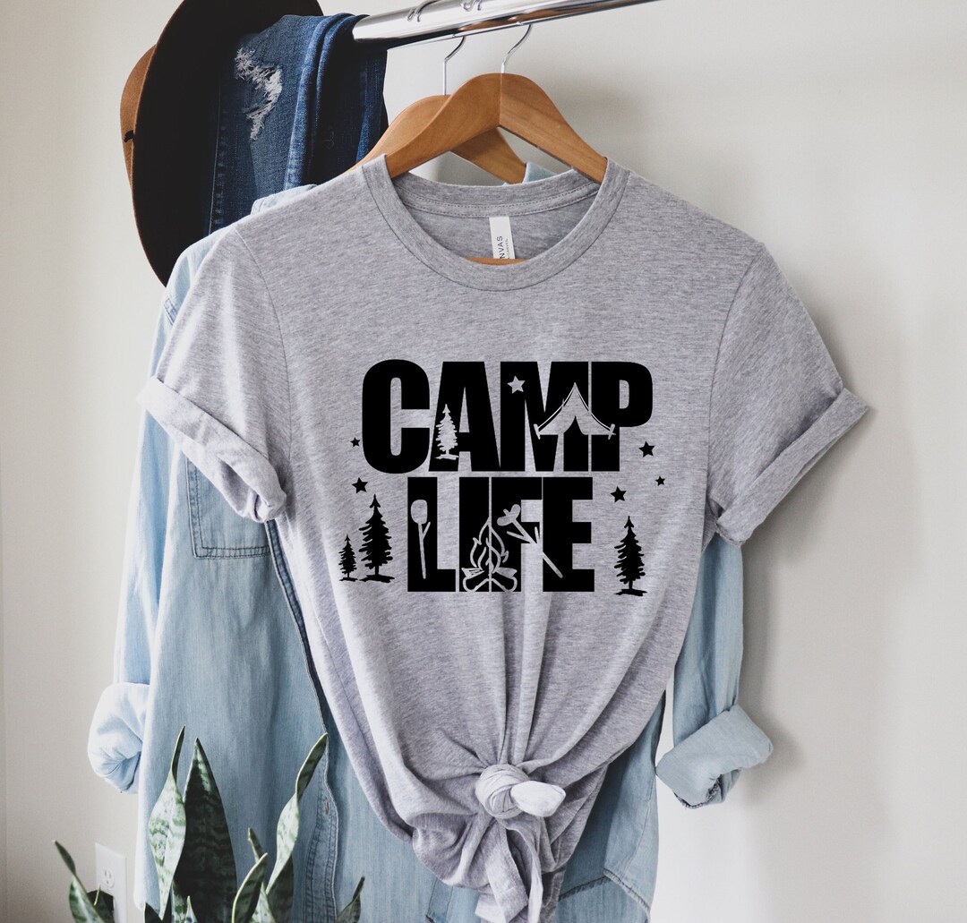 Camping Life Shirts, Camping Shirt, Camper T-shirt, Camper Shirt, Happy ...