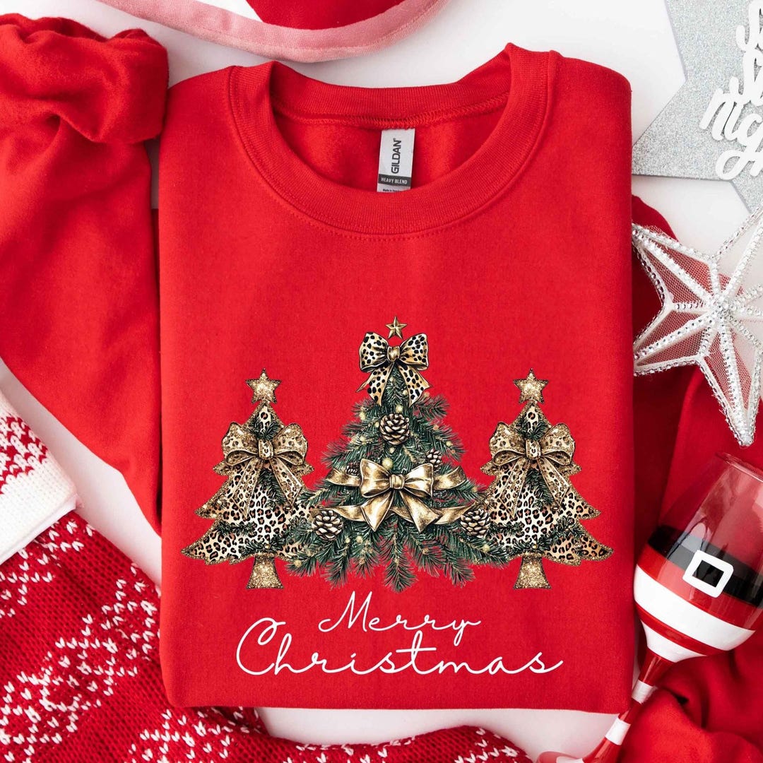 Christmas Trees Shirt, Merry Christmas Sweatshirt, Funny Women ...