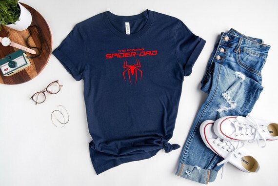 Personalized Steel Spider Superhero Dad Shirt Short Sleeve - Etsy