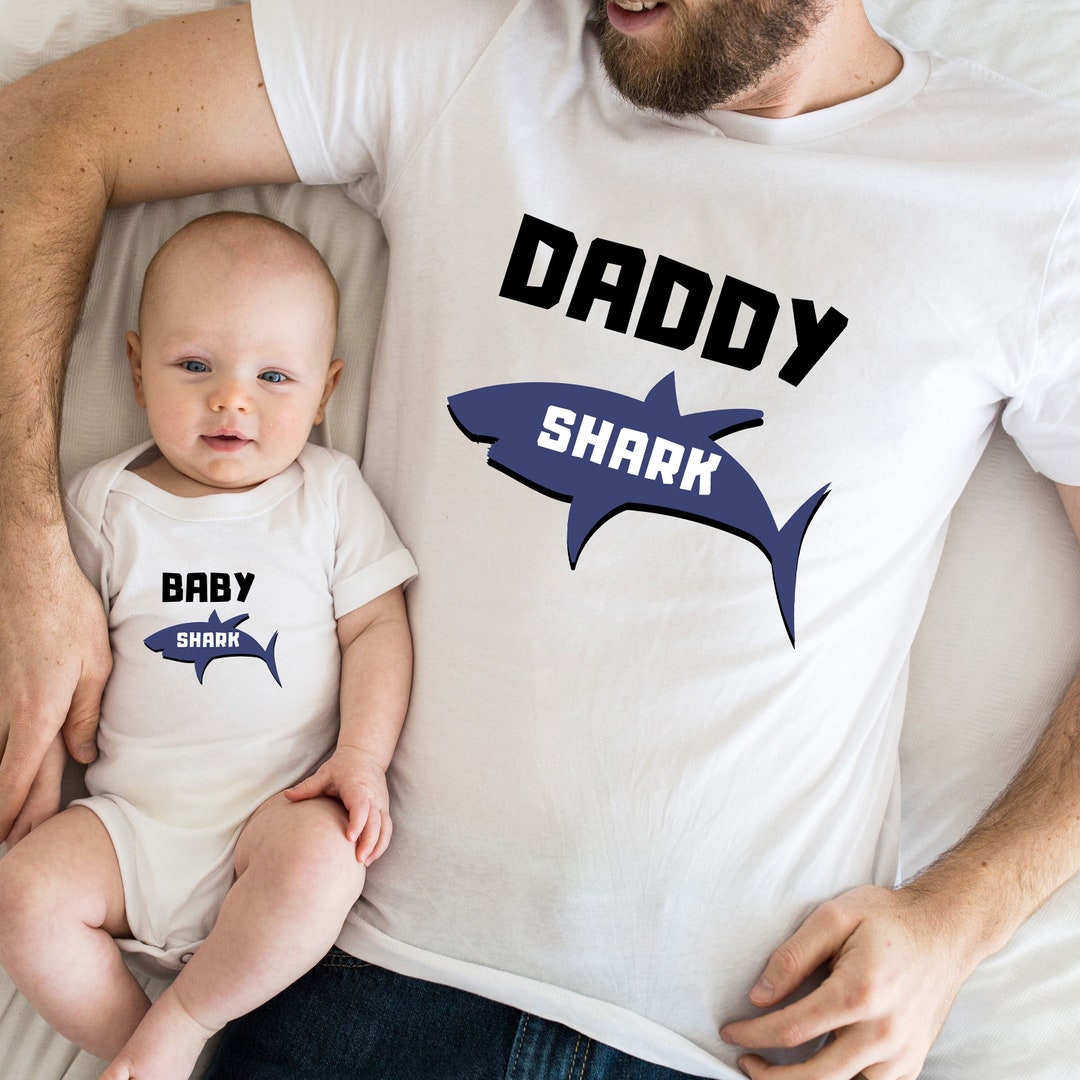 Baby Shark Family Matching Shirts, Shark Themed T-shirt, Daddy and Mama ...