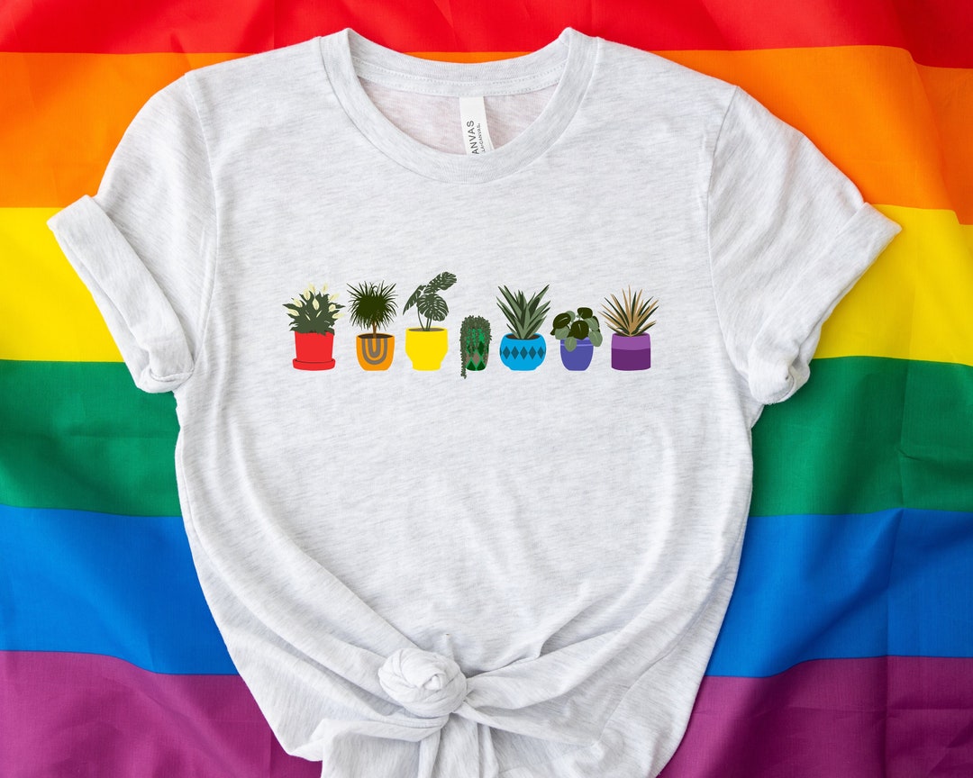 Pride Plant Shirt, Cute Pride Shirt, Gardener Shirt, Gender Neutral ...