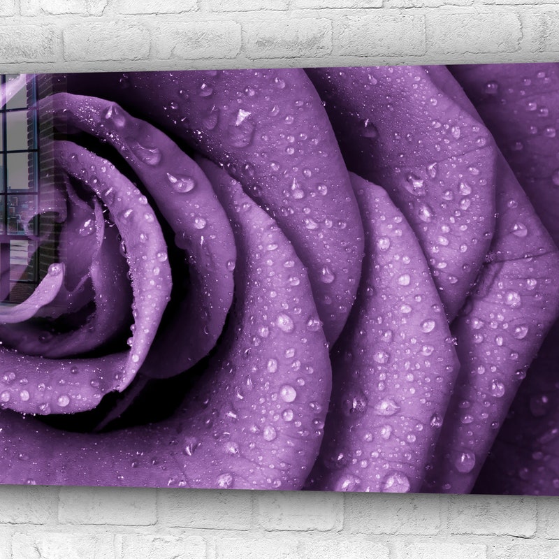 Modern Purple Art - Etsy