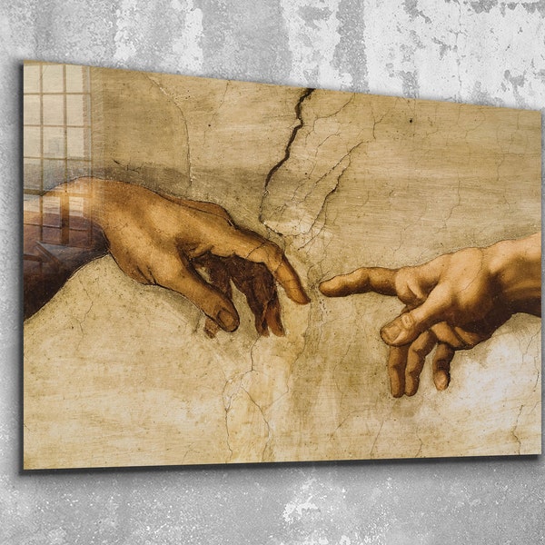Michelangelo Hand of God - Etsy