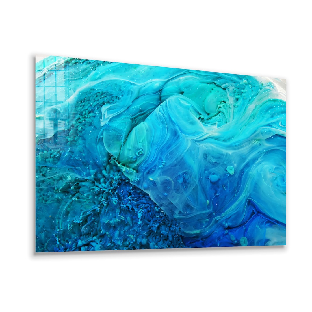 Tempered Glass Wall Art / Canvas Wall Art / Abstract Wall Art / Glass ...