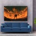 Dragon's Inferno Dark Knight Art-gift Wall Decor-wall Art-tempered ...