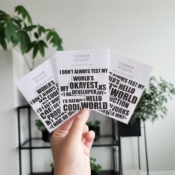 Programmer Stickers - Etsy