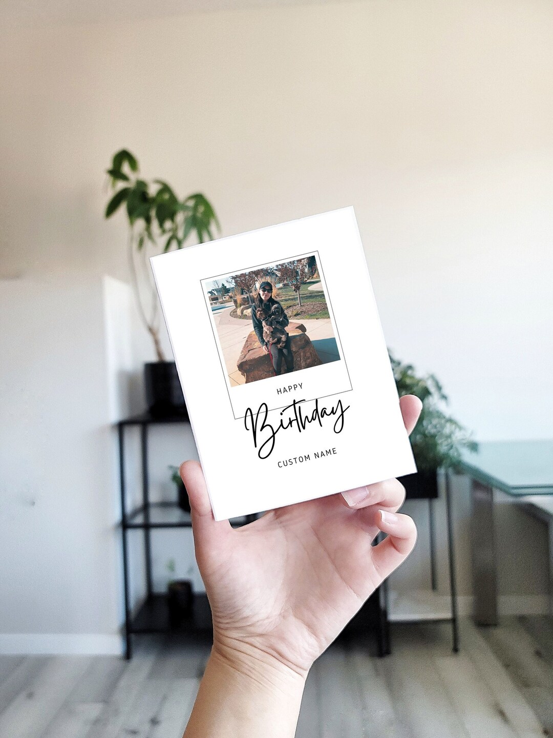 Happy Birthday Card, Custom Name, Custom Picture, Camera Picture ...