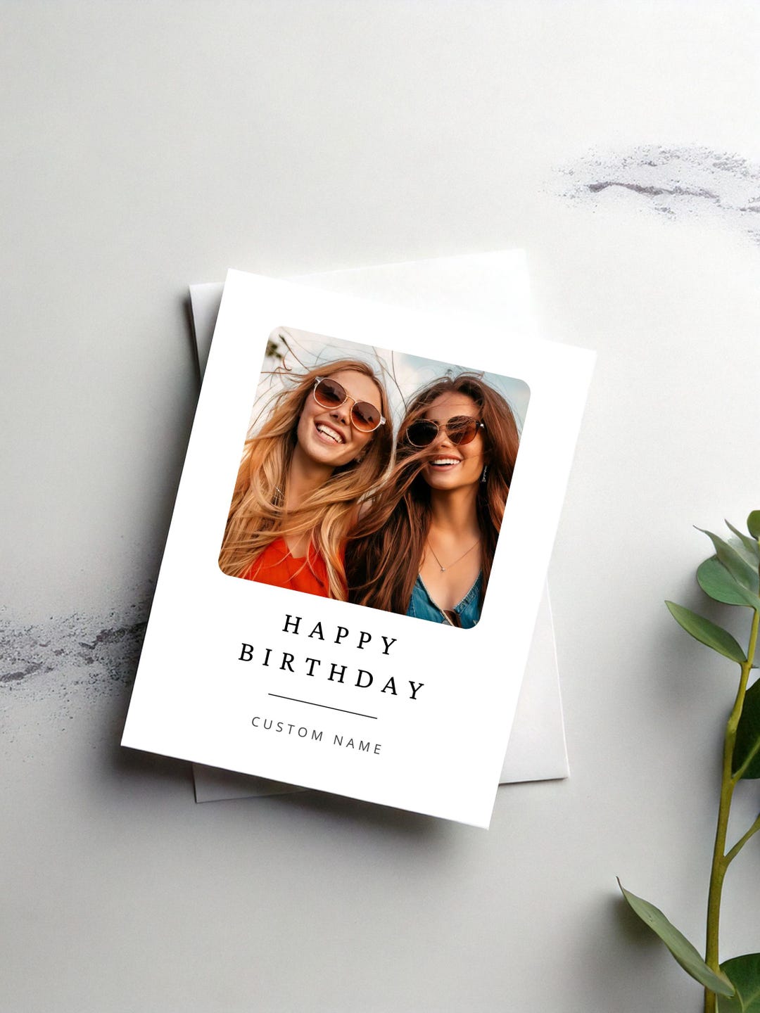 Happy Birthday Card, Custom Name, Custom Picture, Custom Photo Card ...