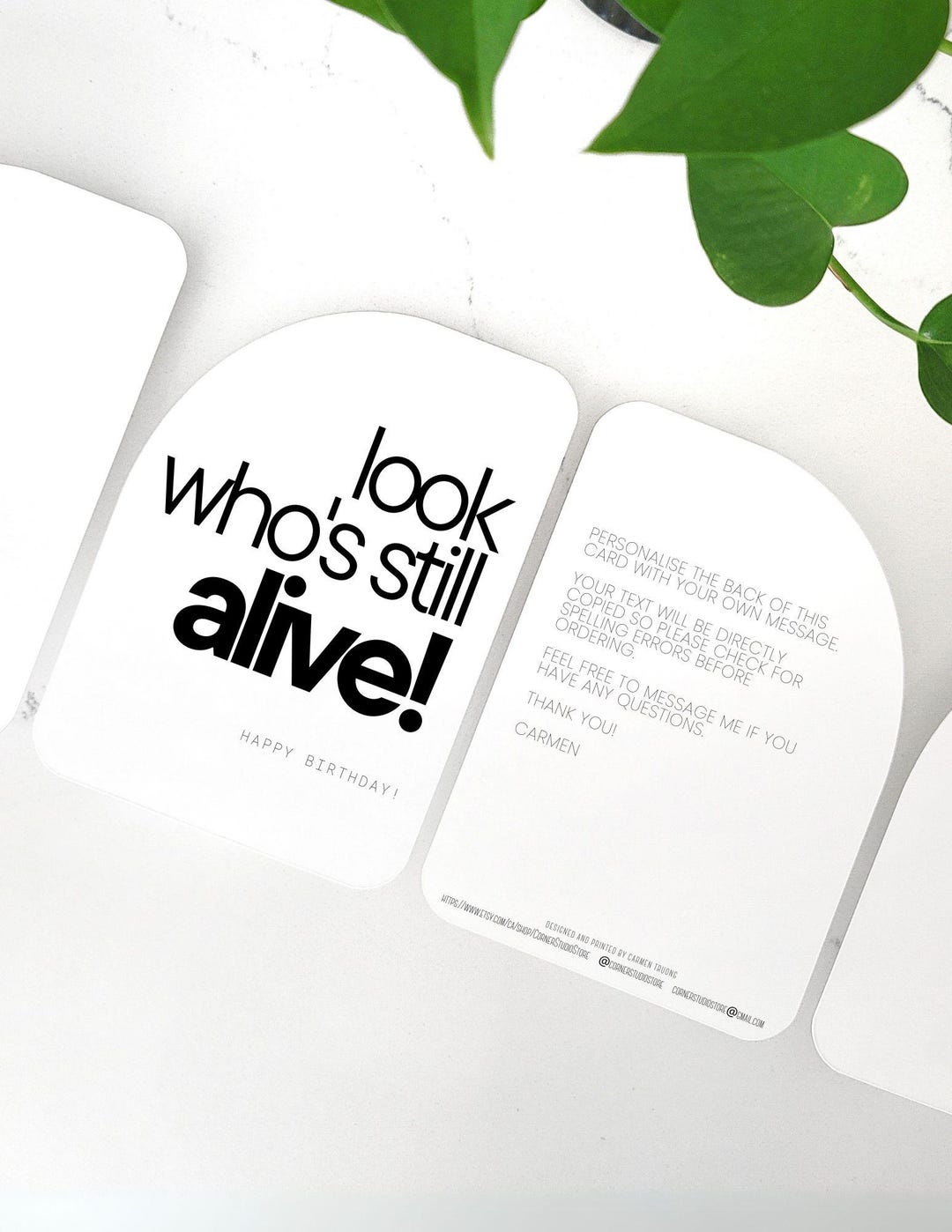Look Who's Still Alive, Birthday Card, Custom Card, Happy Birthday ...