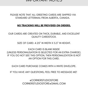 Custom Photo Card, Custom Picture, Personalisable, Custom Card ...