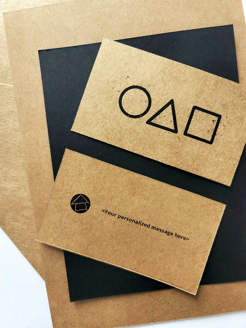 50 Squid Game Card Squid Games Invitation Card Invite | Etsy