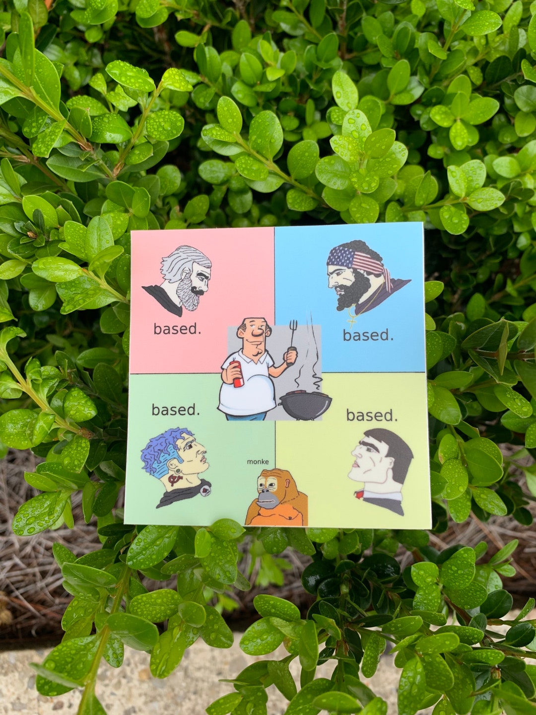 Political Compass Vinyl Sticker - Etsy