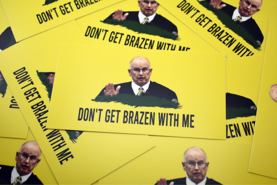 Don't Get Brazen With Me Vinyl Sticker - Etsy