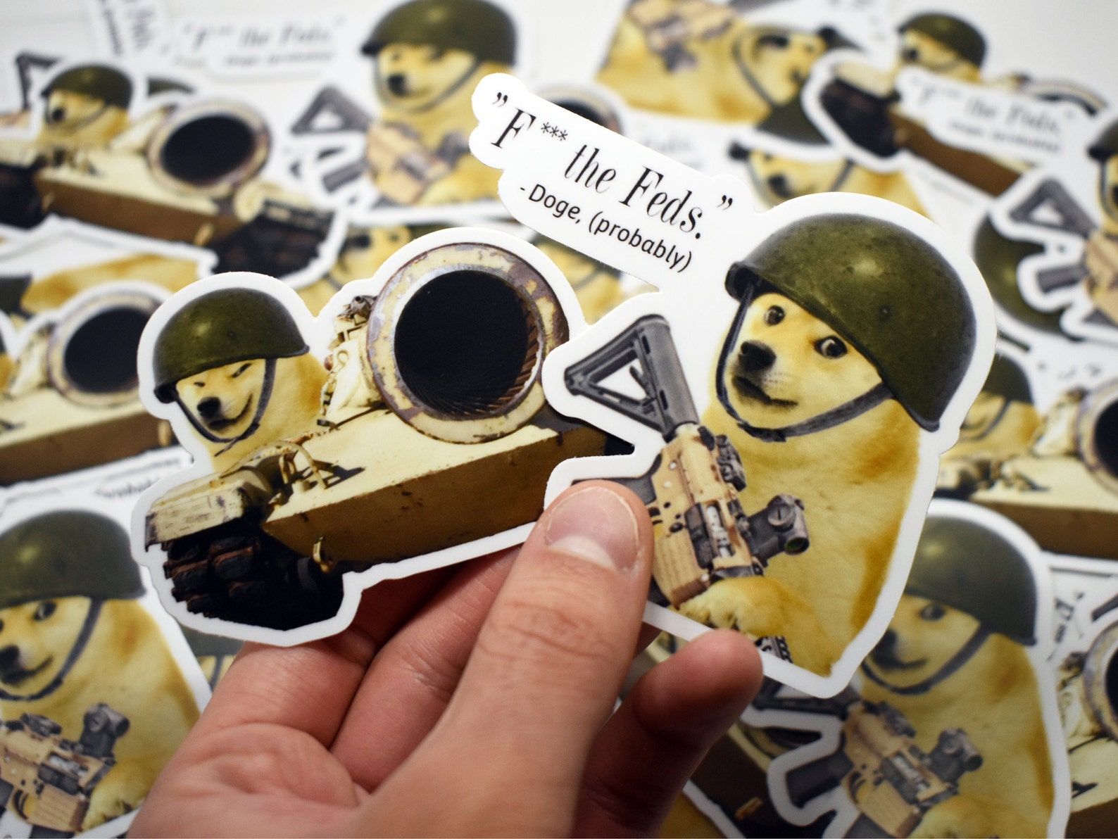 Tactical Doge and Tank Doge Vinyl Sticker Pack | Etsy