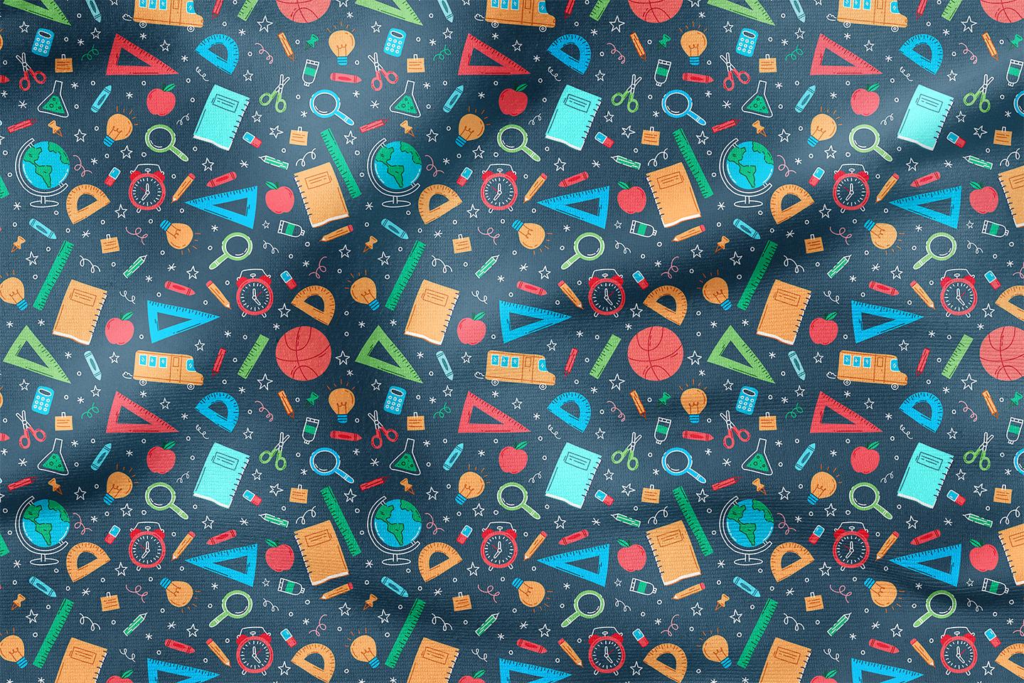 Back to School,notebook,pen,world Map,ruler, Watch, Magnifying Glass ...