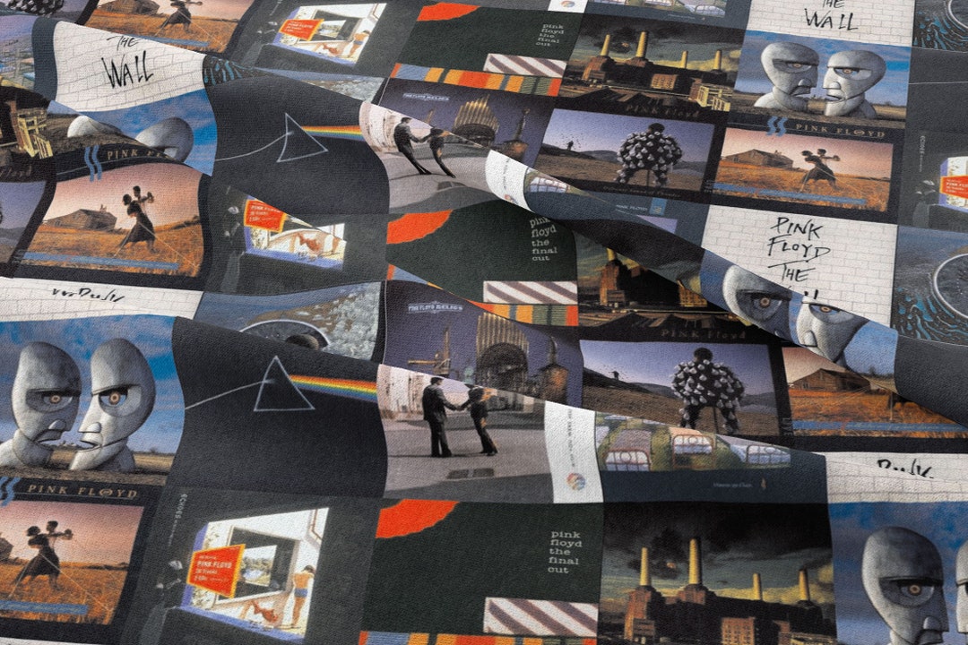 Pink Floyd Album Covers Patterns Music Patterned Fabric, Decorative ...