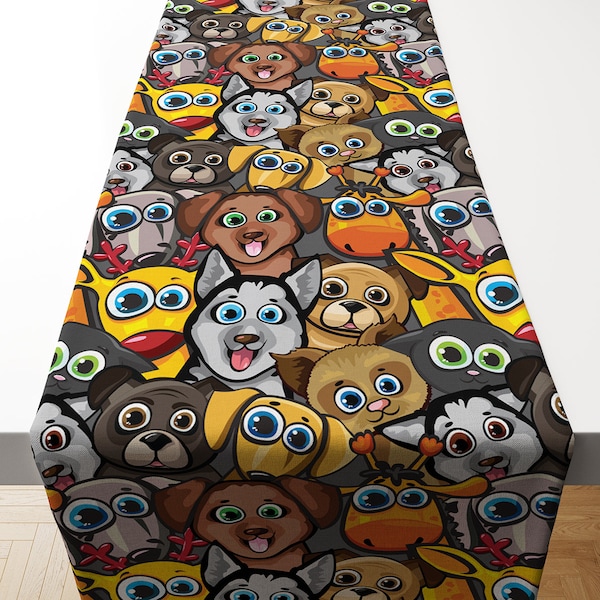 Dogs Table Runner - Etsy