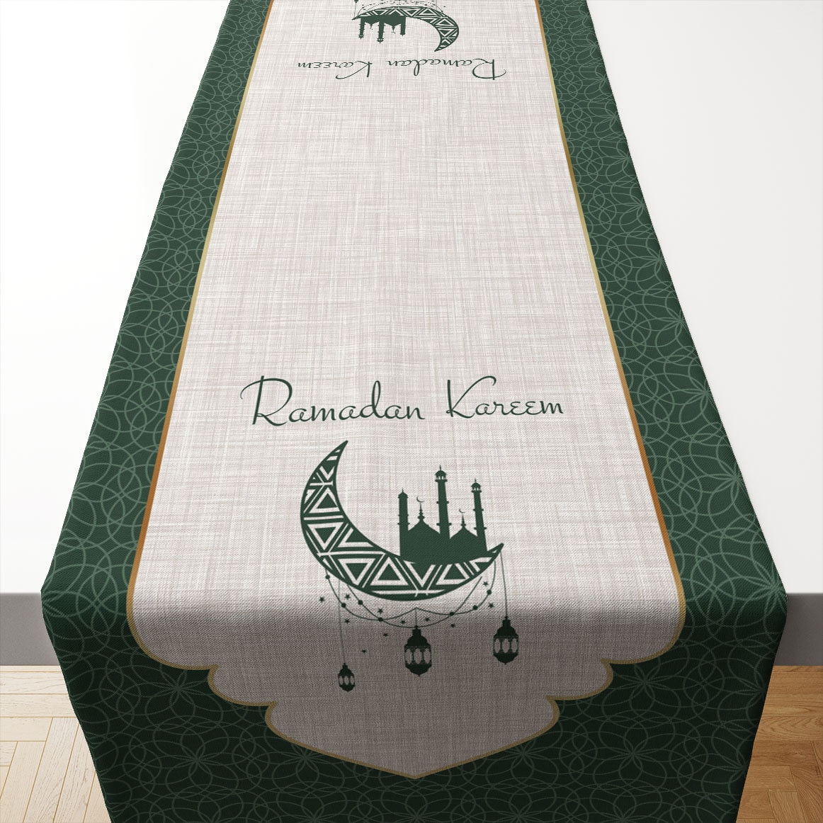 Islamic Table Runner-mubarak Ramadan Karem Tablerunner, Arabic Decor ...