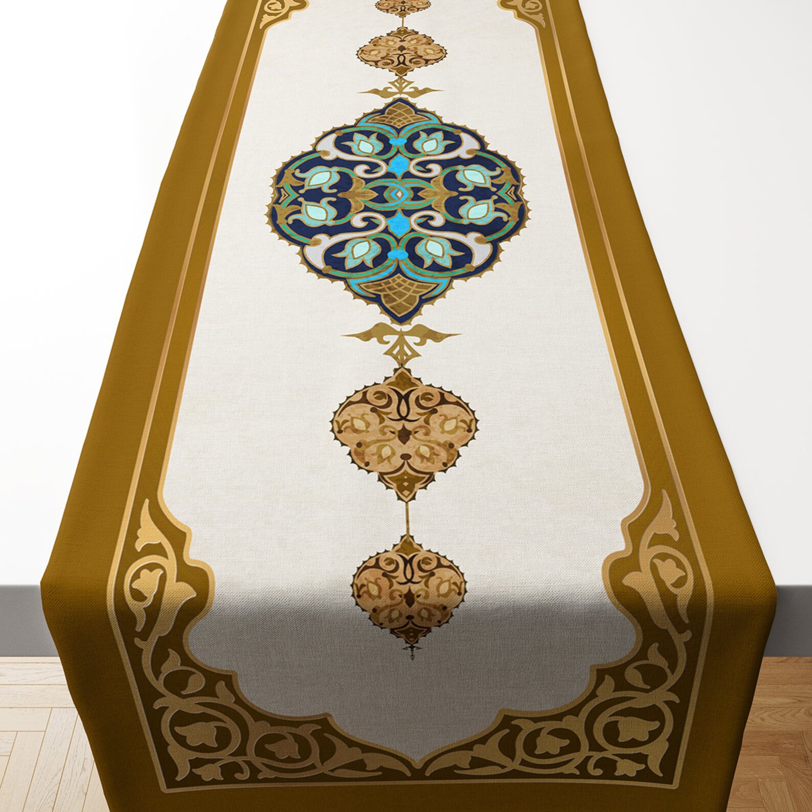 Islamic Table Runner-3 Piece Set 1 Runner and 2 - Etsy